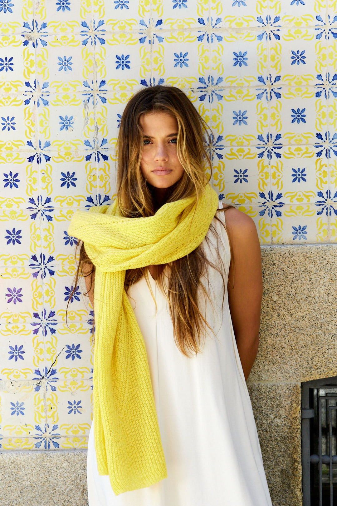 Dames sjaal mohair Jille leselles